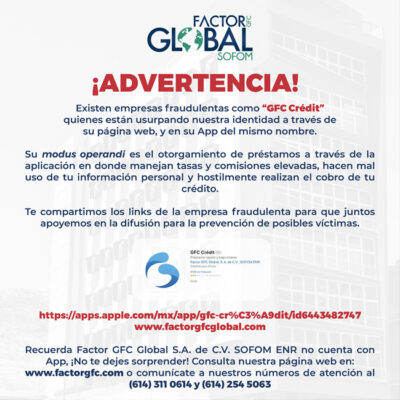 Contacto - Factor GFC Global - SOFOM
